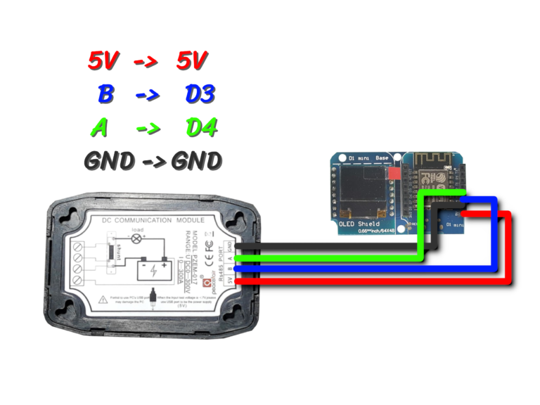 DC power meter ชุดวัดไฟฟ้ากระแสตรงด้วย PZEM 017 - IoT kiddie blog